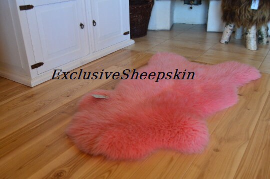 Pink Dyed Genuine Sheepskin Lambskin Sheep Skin Rug Pelt Soft - Etsy