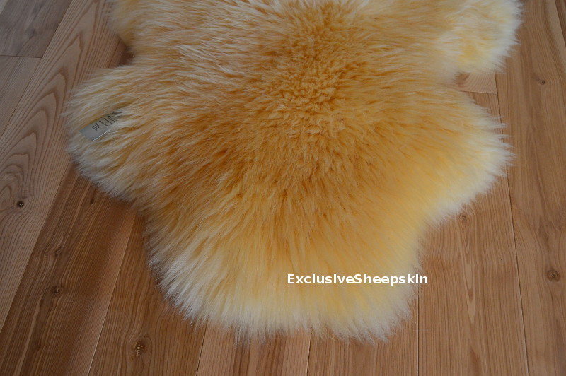 Genuine Natural Medical Sheepskin Rug 100% Natural Color Soft Long Wool ...