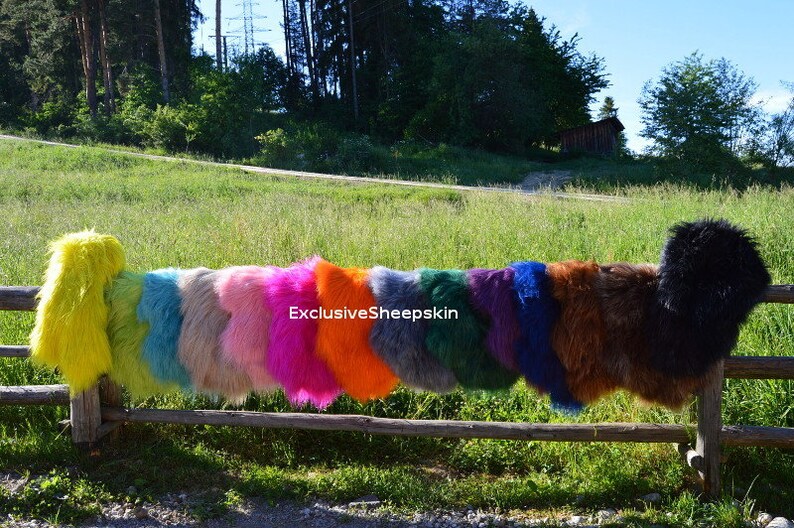 Dyed Icelandic Genuine Sheepskin Rug Sheep Skin 16 Color Soft - Etsy