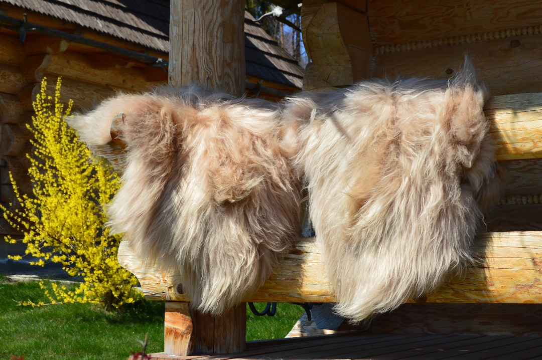 Gorgeous Genuine Icelandic Dyed Sheepskin Lambskin Sheep Skin Rug Pelt ...