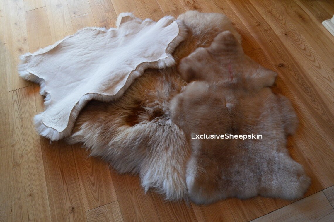 Naturai Sheepskin With SMALL DEFECTS 100% Sheepskin Under the - Etsy