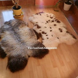 Natural 3 Color Genuine Sheepskin Rug 100% Sheep Skin Leather Sheep ...