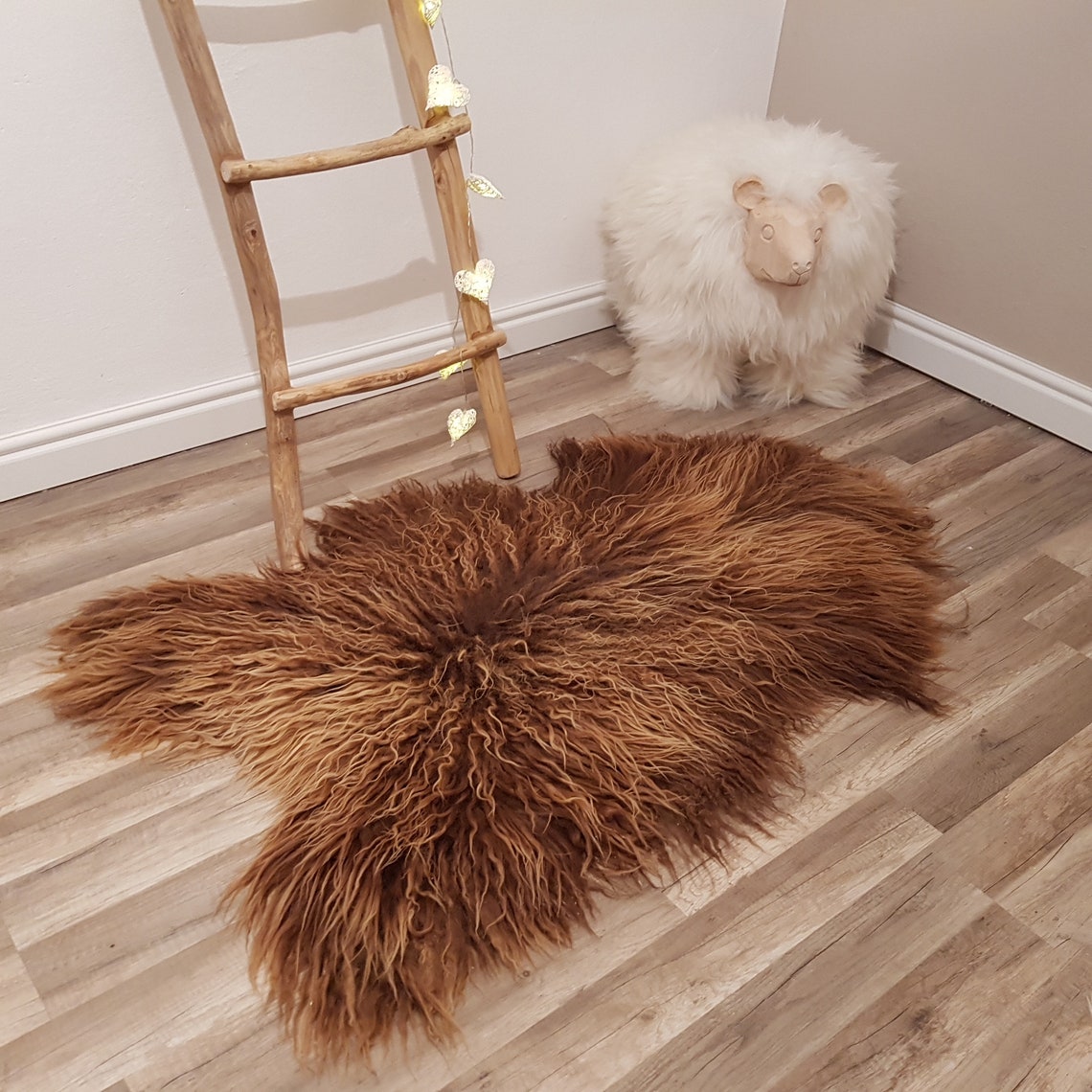 Curly Sheepskin Natural Rugs Amazing Sheepskin Sheep Skin - Etsy