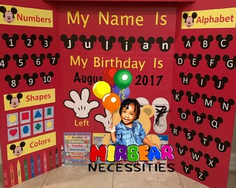 Mickey Mouse Learning Center - Etsy