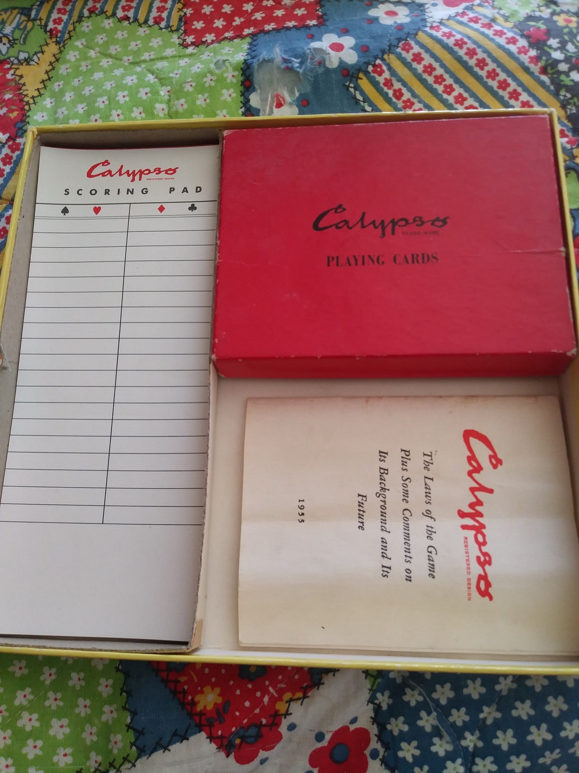 Calypso Playing Card Game/ 1955 Calypso Card Game/ Full Box of Calypso ...