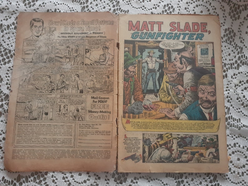 RARE Matt Slade #1 Comic 1956 - Etsy