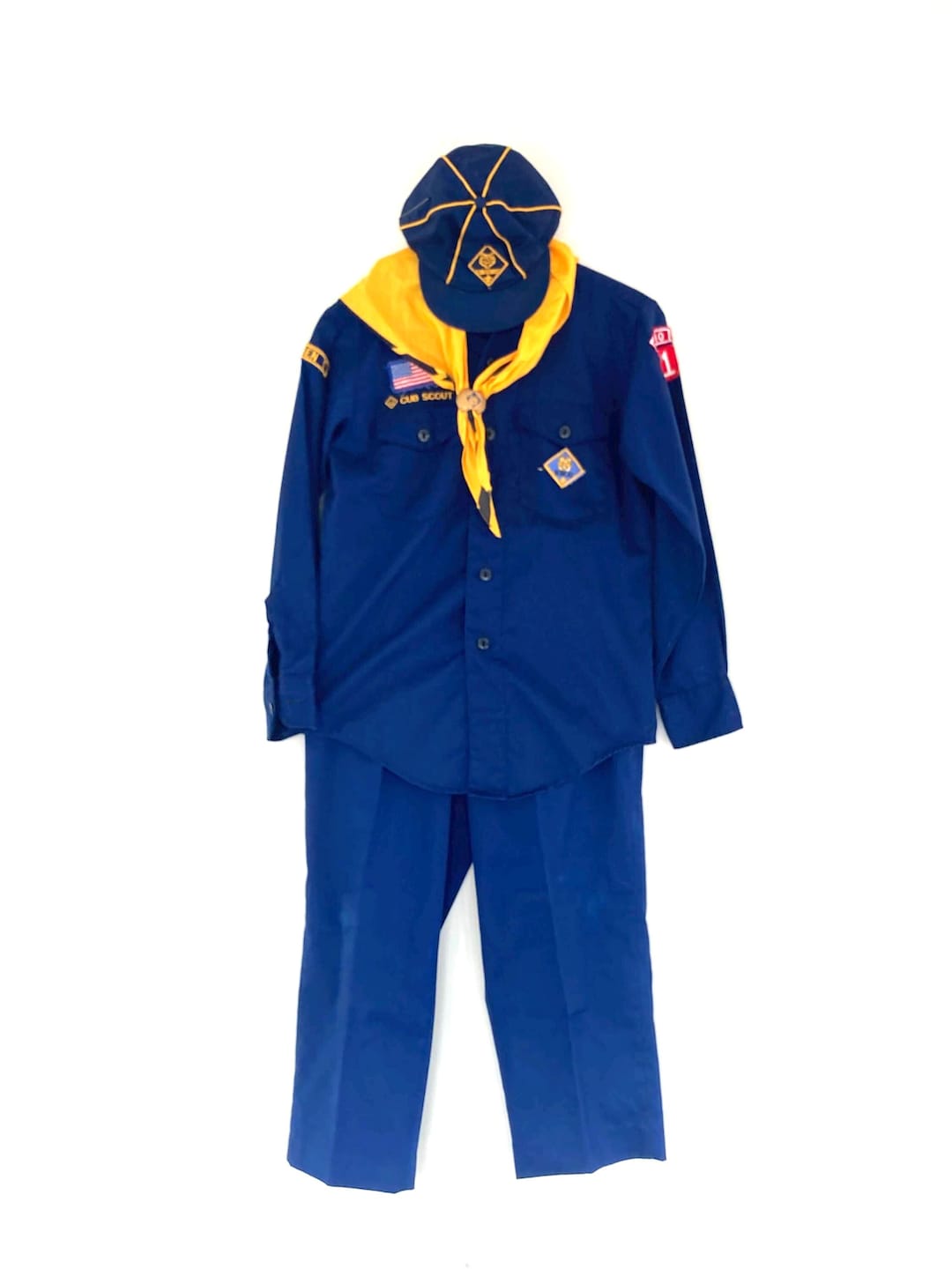 Vintage Complete 1960s Boy's Cub Scouts of America Uniform Shirt Pants ...