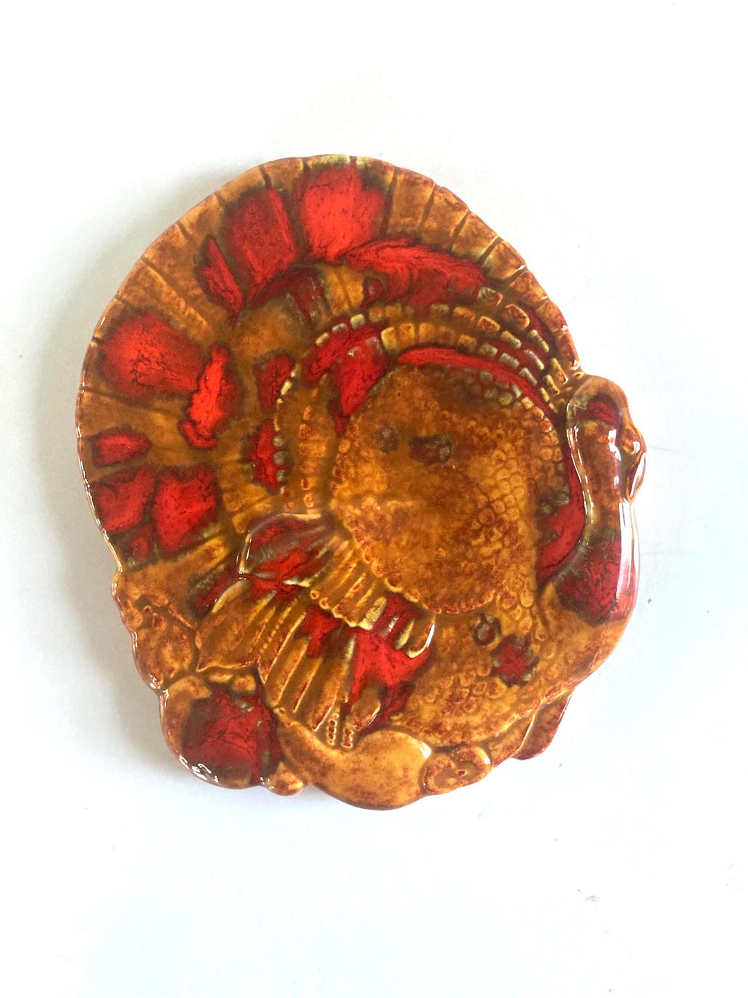 Vintage Thanksgiving Turkey Spoon Rest Homemade - Etsy