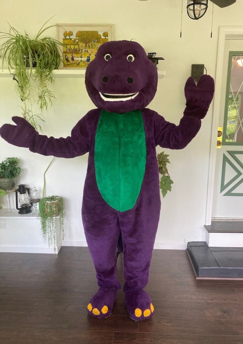 Vtg 1990s Complete Vintage Full Size Barney Costume - Etsy