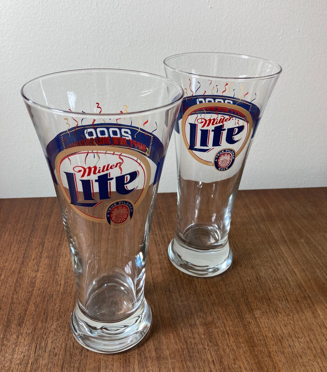 Vintage Miller High Life 2000 Happy New Millennium Drinking Glasses - Etsy