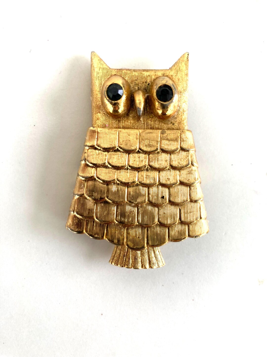 VTG 1969 Vintage Gold Tone Avon Owl Pin Brooch With Perfume Sachet - Etsy