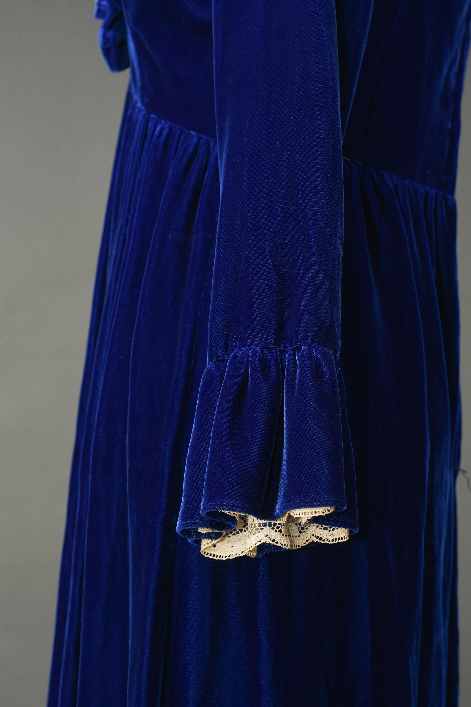 Dark Blue Velvet Early 1970s Lorrie Deb Bohemian Dress With - Etsy