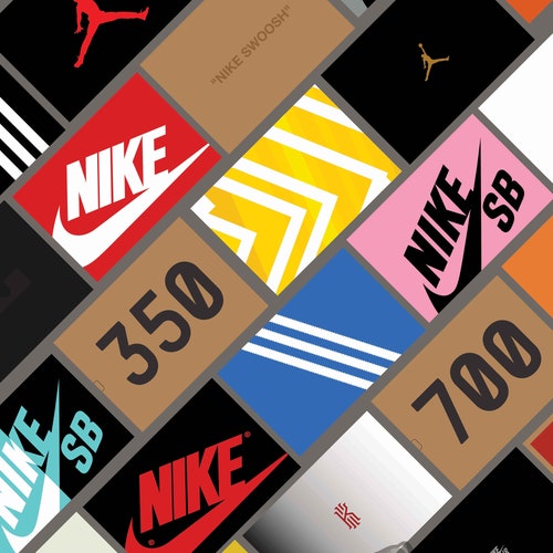 Sneaker Box Wall Art Poster - Etsy