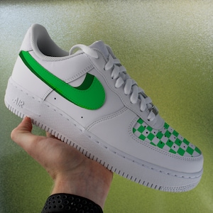 Custom Sneakers Nike Air Force 1 Low Colorful 3D Checkerboard Pattern ...
