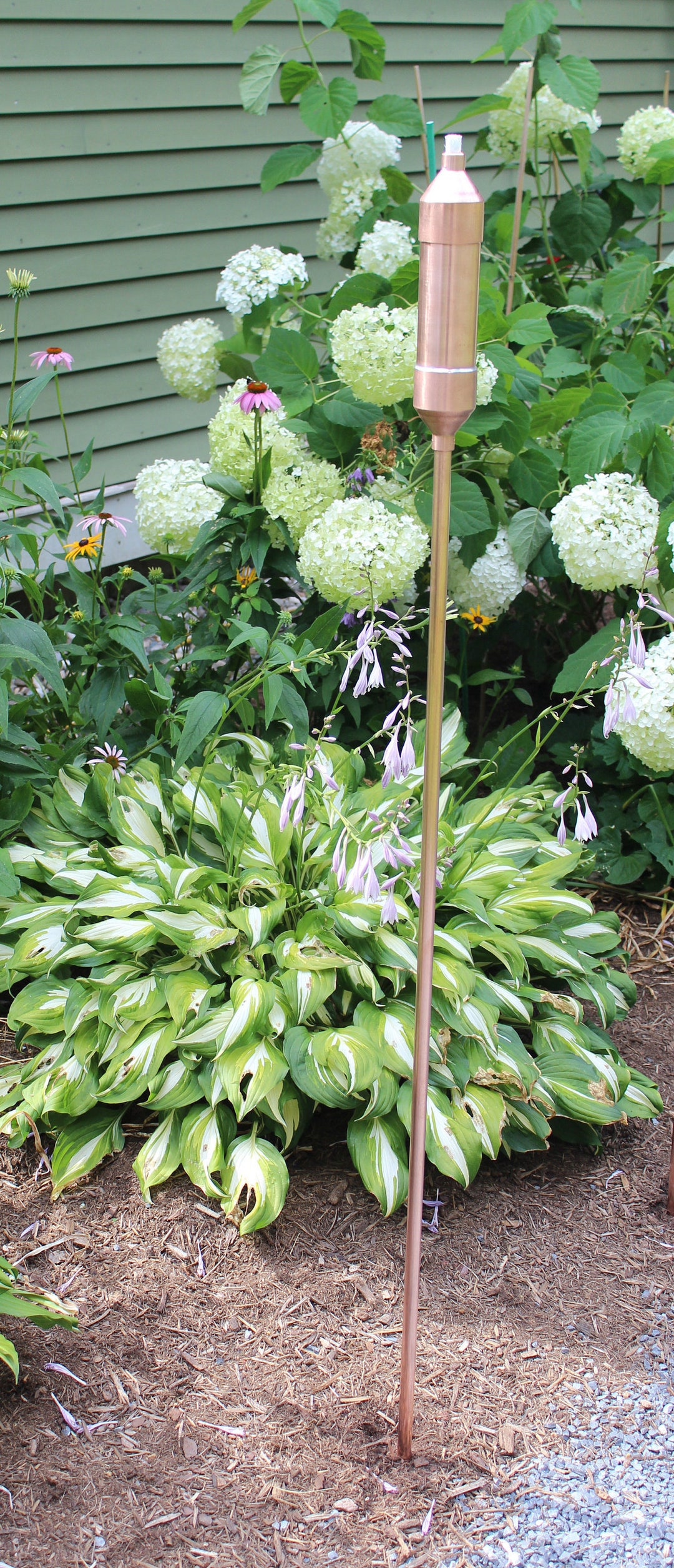 Copper Tiki Torch With Snuffer Cap - Etsy