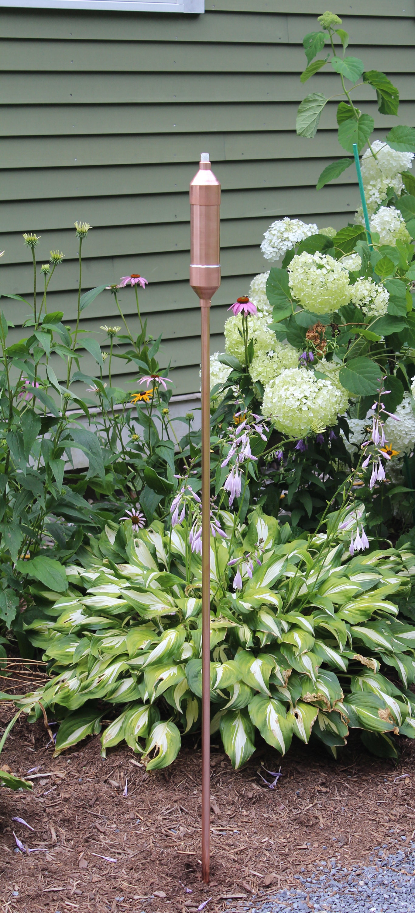 Copper Tiki Torch With Snuffer Cap - Etsy