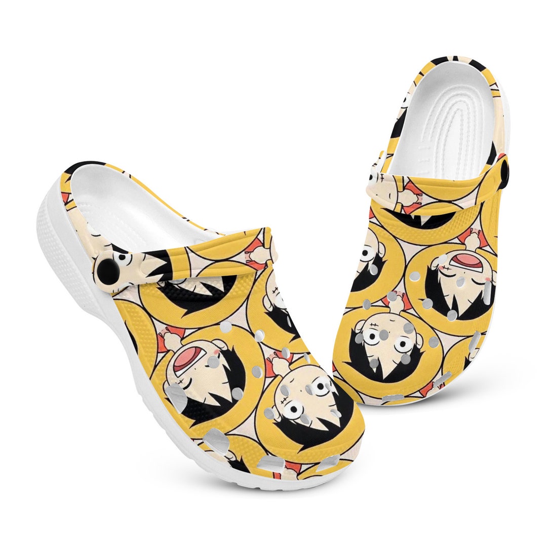 One Piece Luffy Print Pattern Clogs for Women and Men, Custom Slip on ...