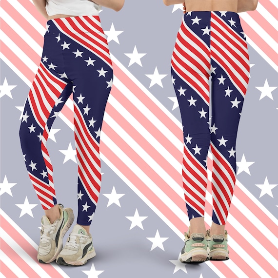 American Flag Pants Women
