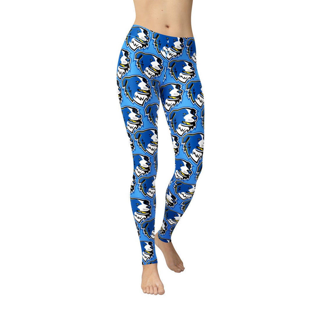 Border Collie Heads Dog Leggings Leggings for Women Workout - Etsy