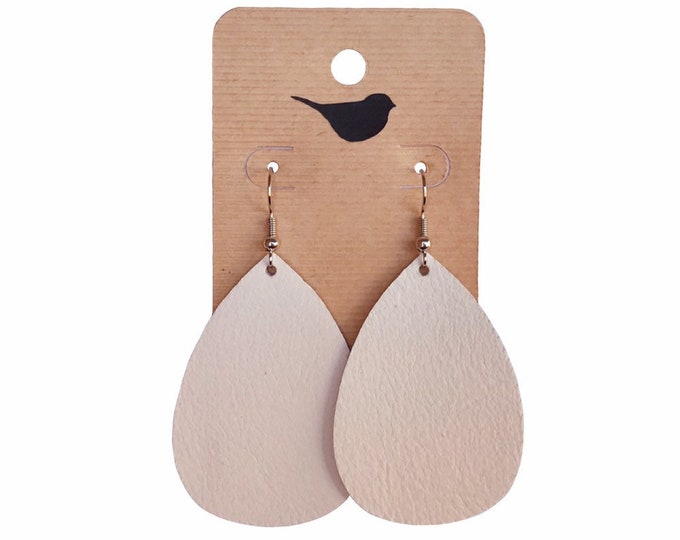 Black Leather Earrings Lightweight Earrings Trendy Earrings - Etsy