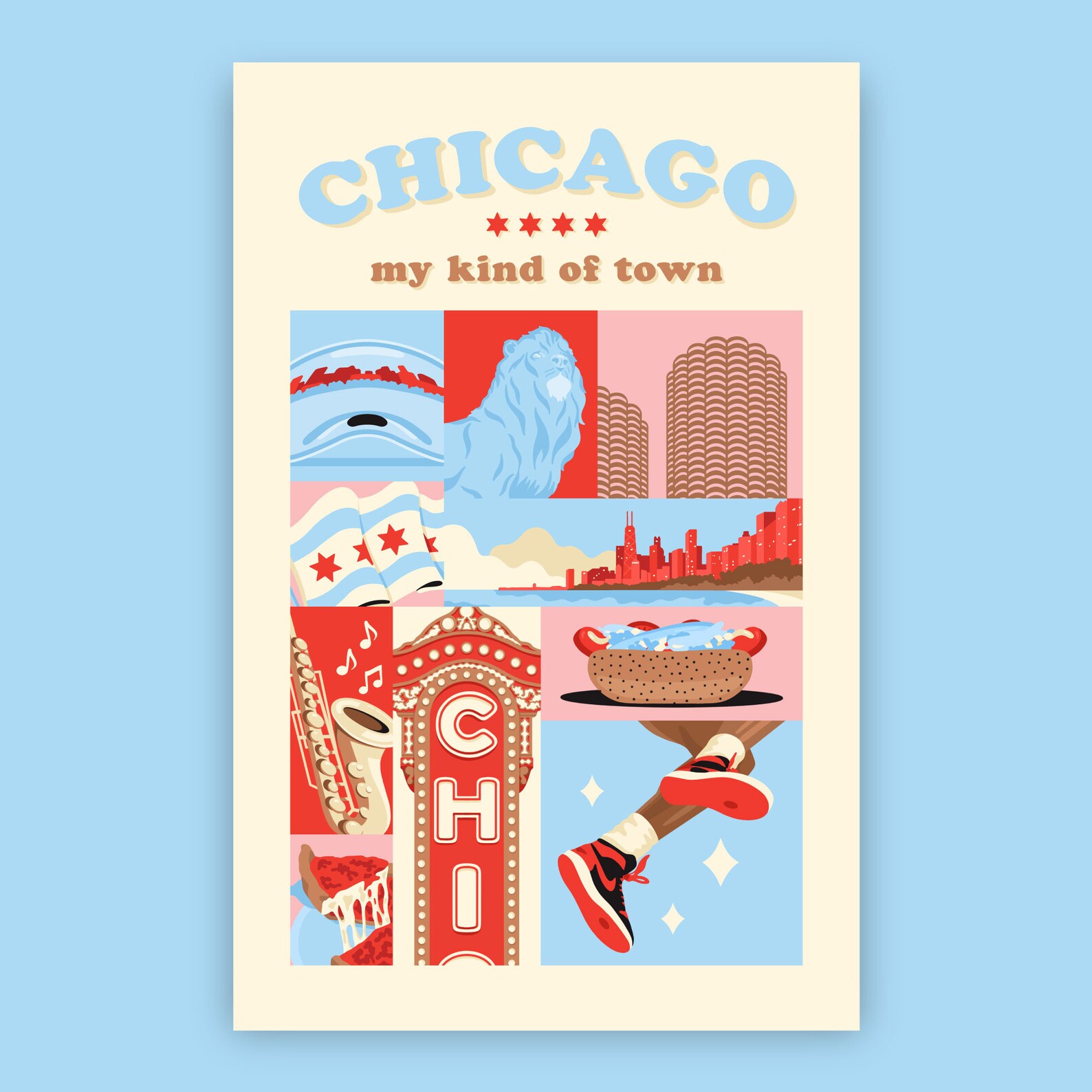 Chicago My Kind of Town Poster - Etsy