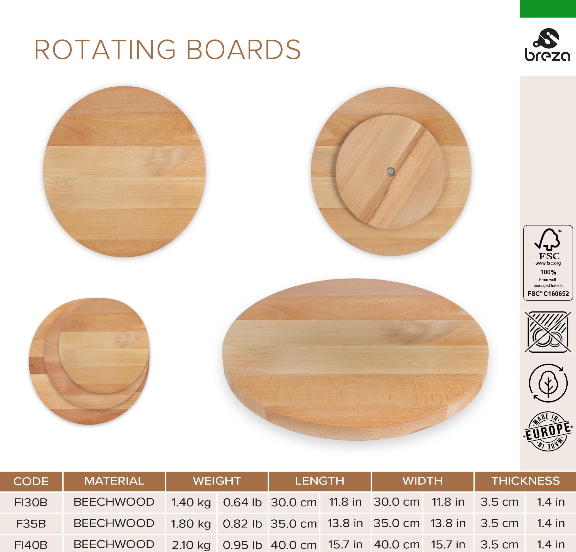 Rotating Charcuterie Board: Walnut or Beech Wood Lazy Susan - Etsy