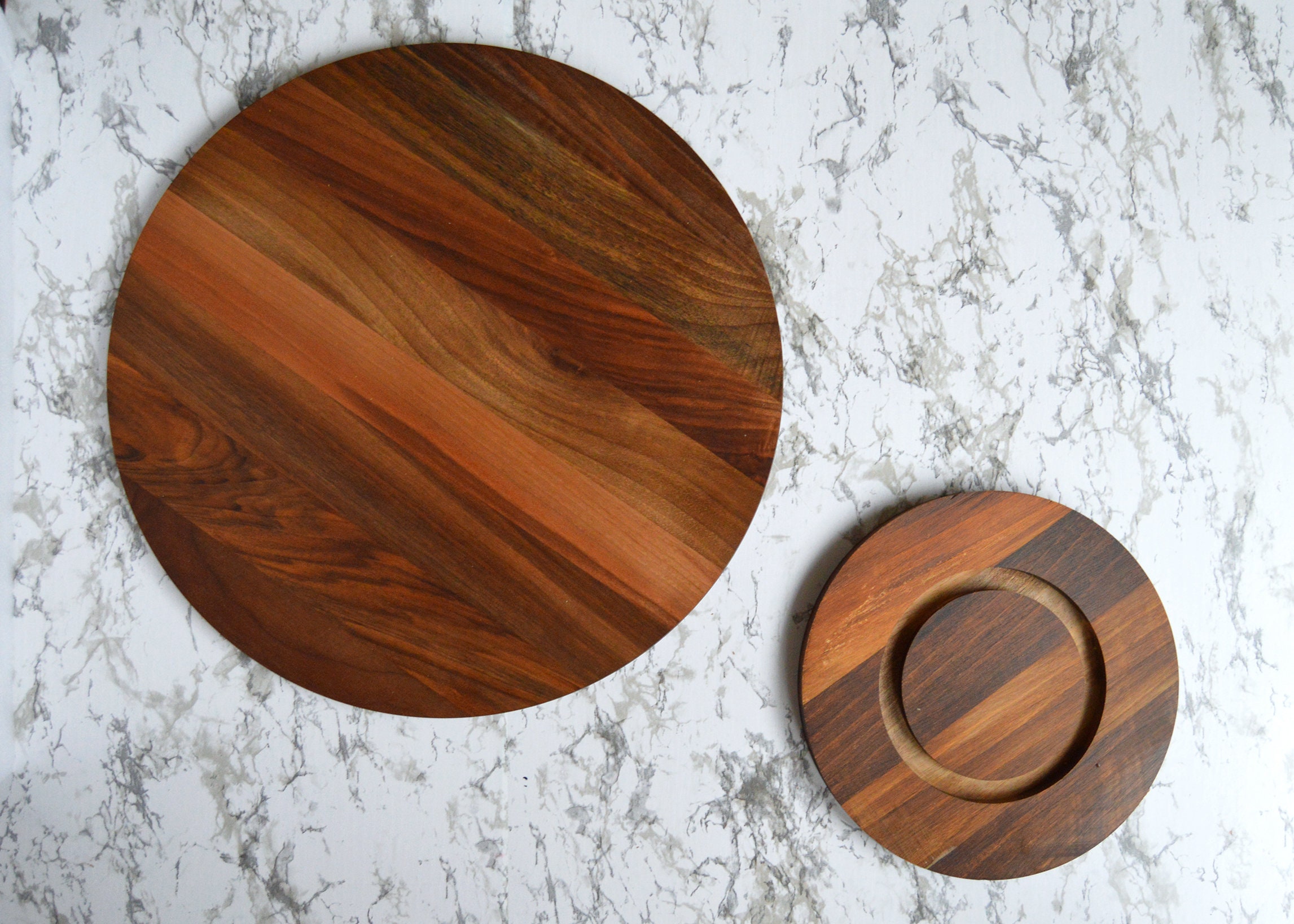 Lazy Susan Rotating Serving Board Rotating Cake Stand | Etsy UK