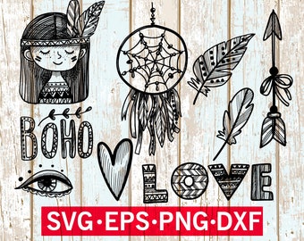 Boho svg | Etsy