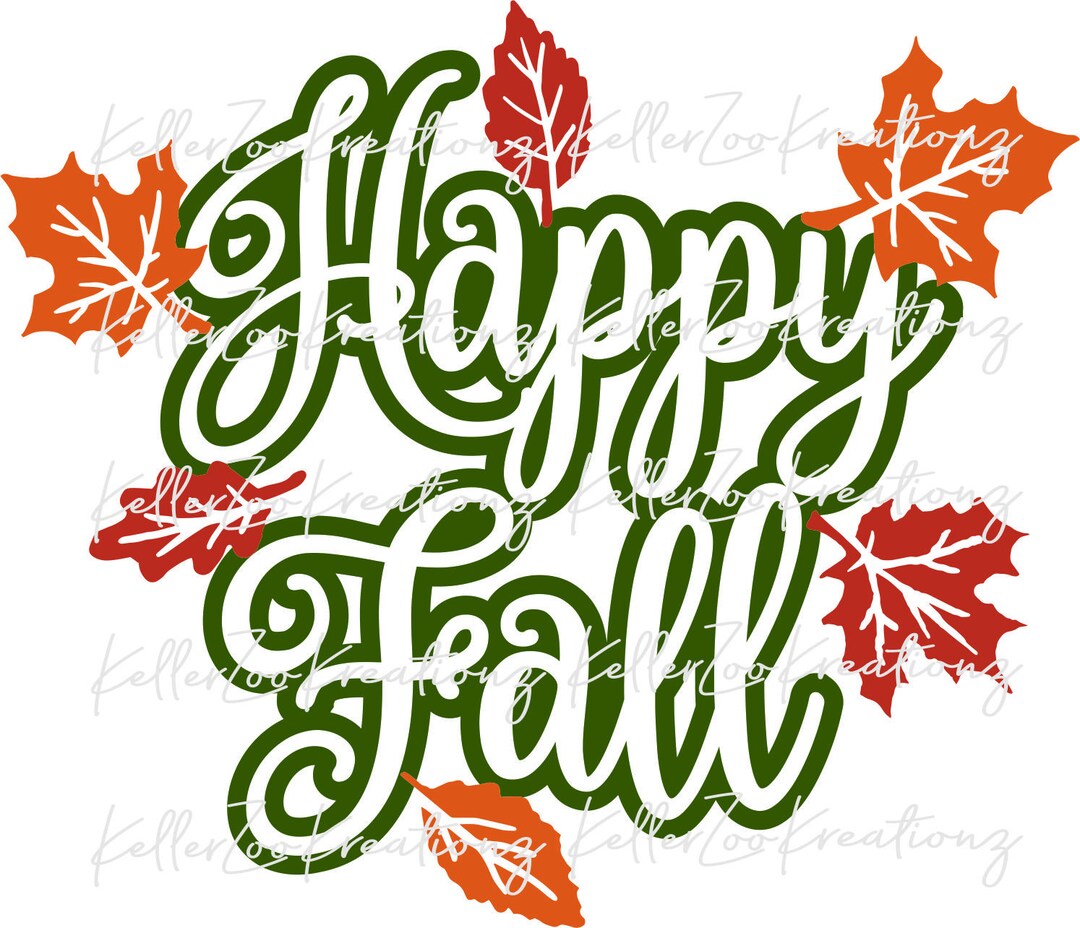 Happy Fall Svg Jpg Png - Etsy