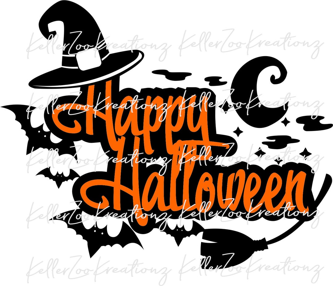 Happy Halloween Svg Png Jpg - Etsy