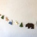 Felt Woodland Animal Banner Mountain Forest Nursery Bunting - Etsy