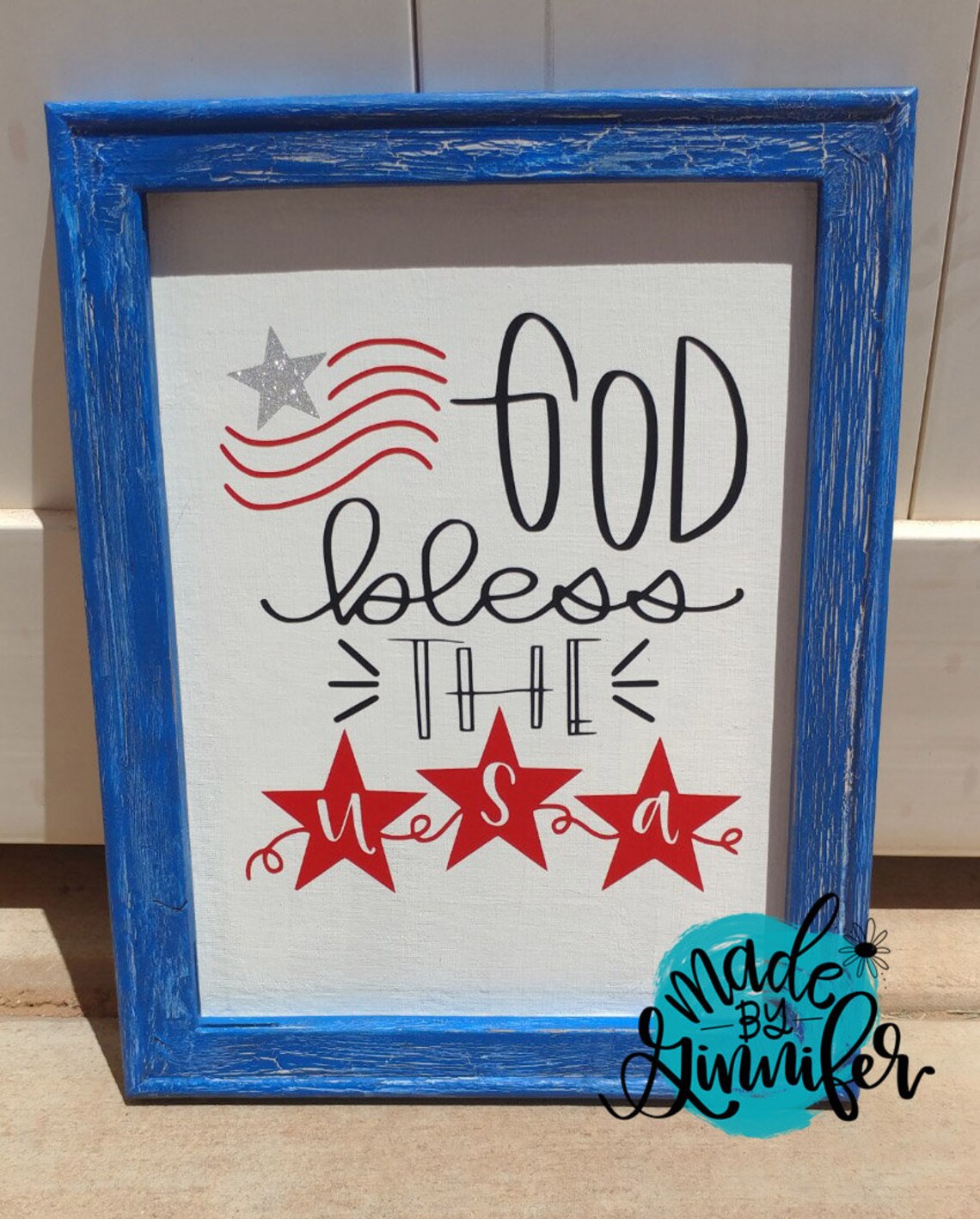God Bless the USA Cut File - Etsy