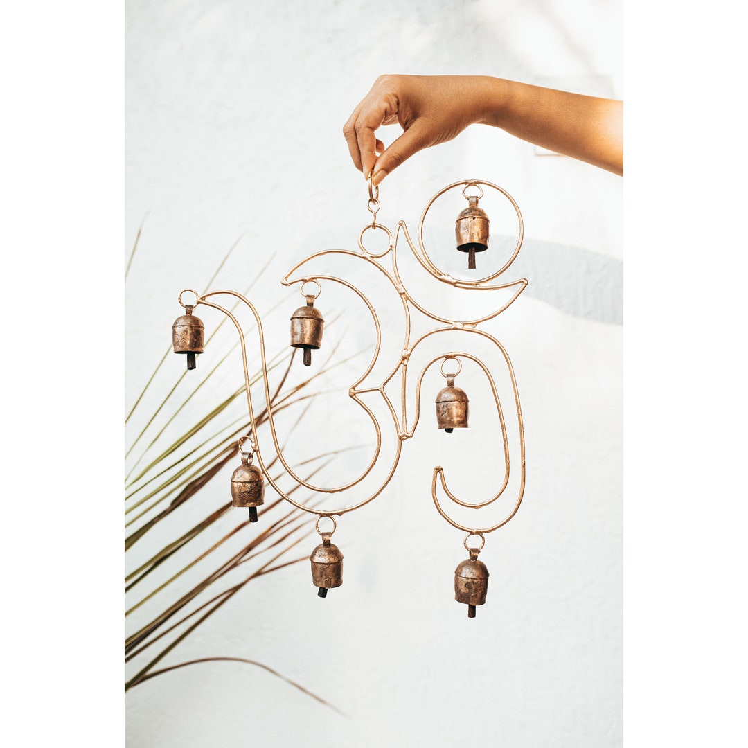 Vintage Handmade Indian Om Wind Chime for Positive Energy is Great for ...