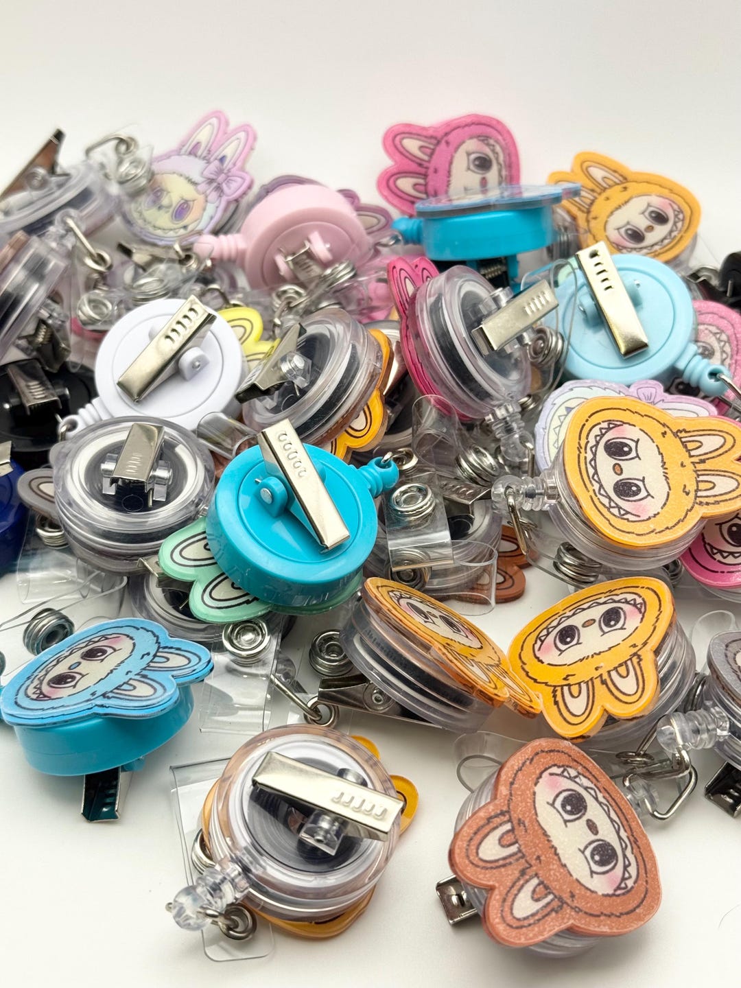 Labubu-inspired Badge Reel: Fun Retractable ID Holder - Etsy