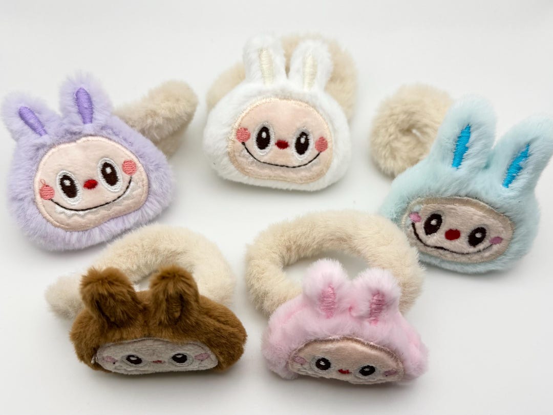 Fluffy Labubu Monster Hair Ties - Cute and Fluffy -inspired Accessories ...