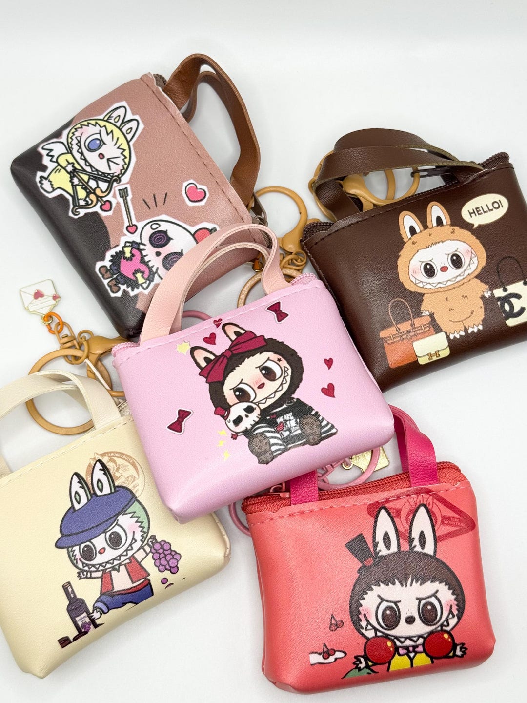 Bubu Monster Vegan Leather Coin Earphone Lip Balm Airpods Purse ...