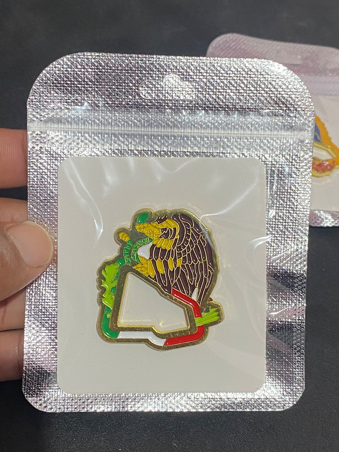 Mexico Newera Frame Hat Pin - Mexican Hat Pin - Aguila Mexicana Hat Pin ...