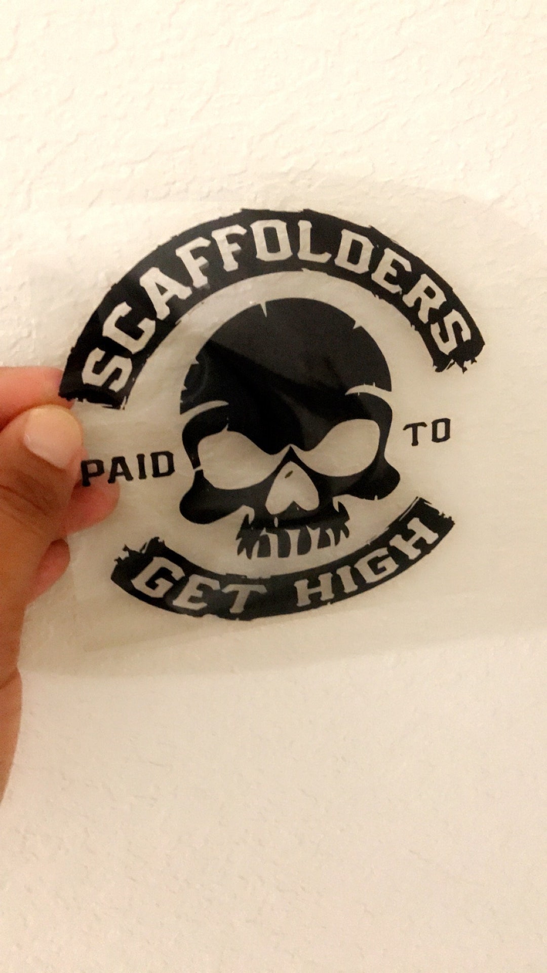 Scaffold Builder Paid to Get High Sticker Decal - Water Proof Vinyl ...