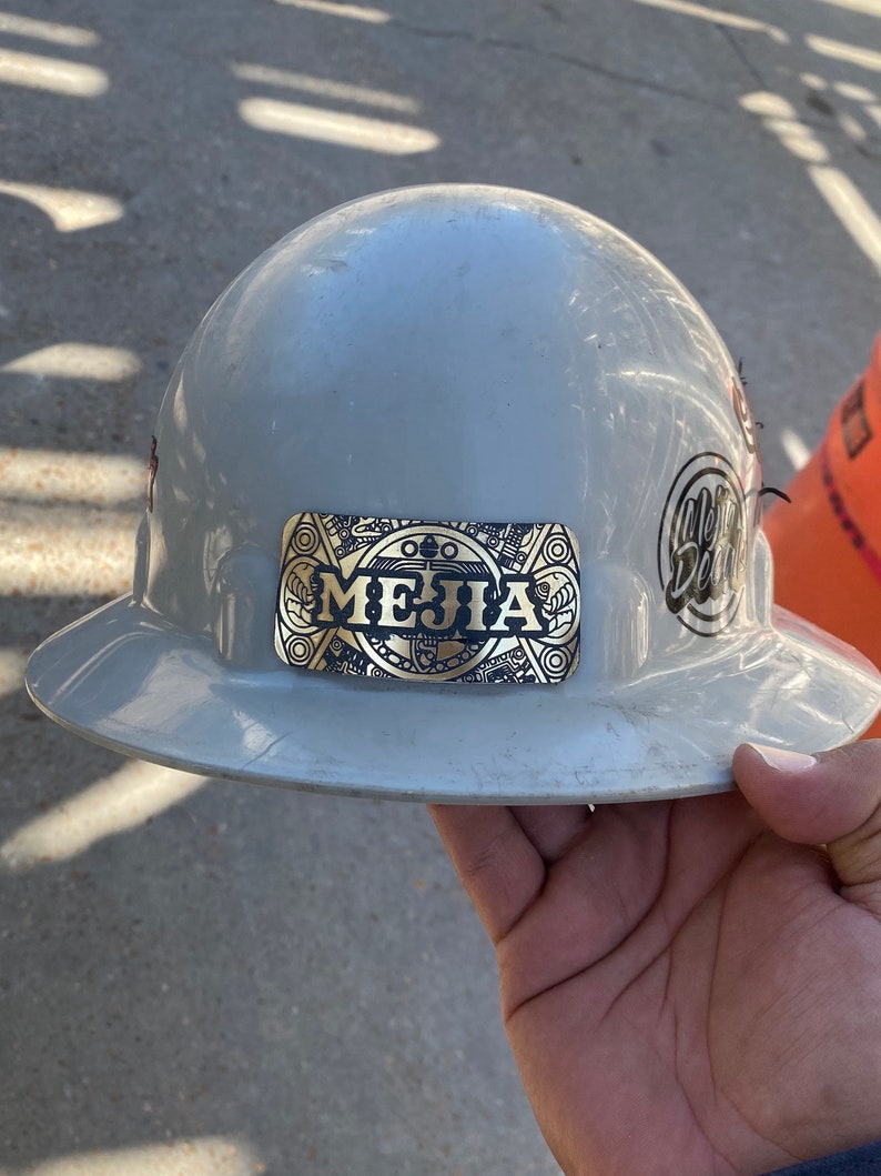 Hard Hat Name Tag Custom Personalized Hard Hat Name - Etsy