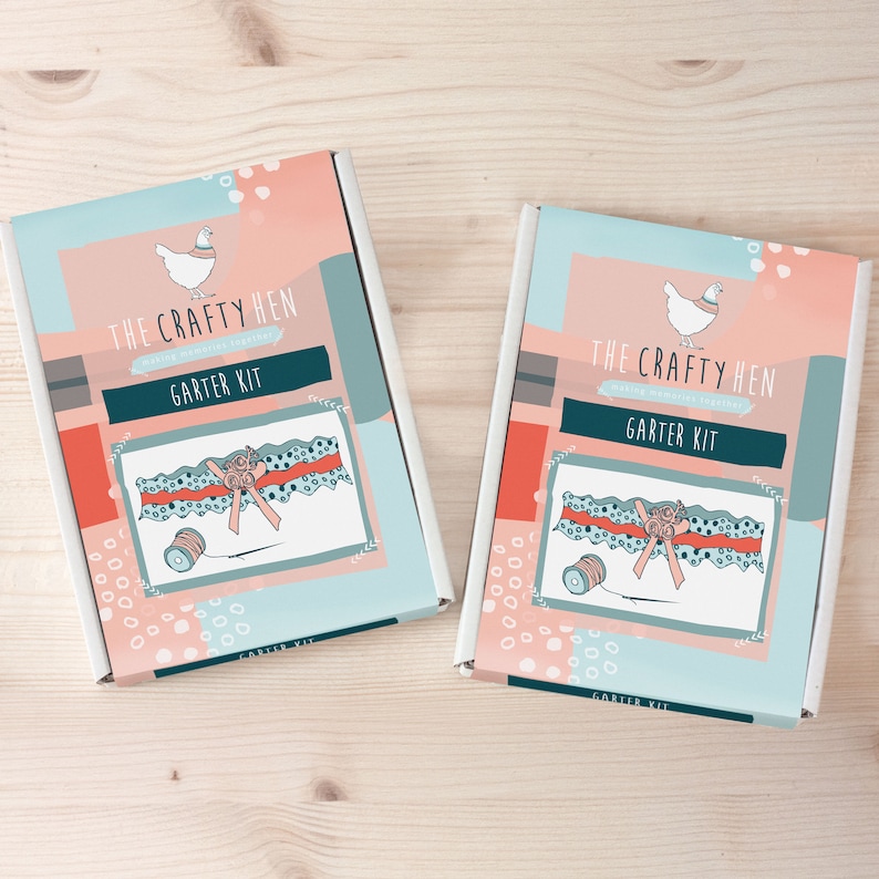 DIY Garter Making Craft Kit | Bridal Hen Do Activity | Make Your Own ...