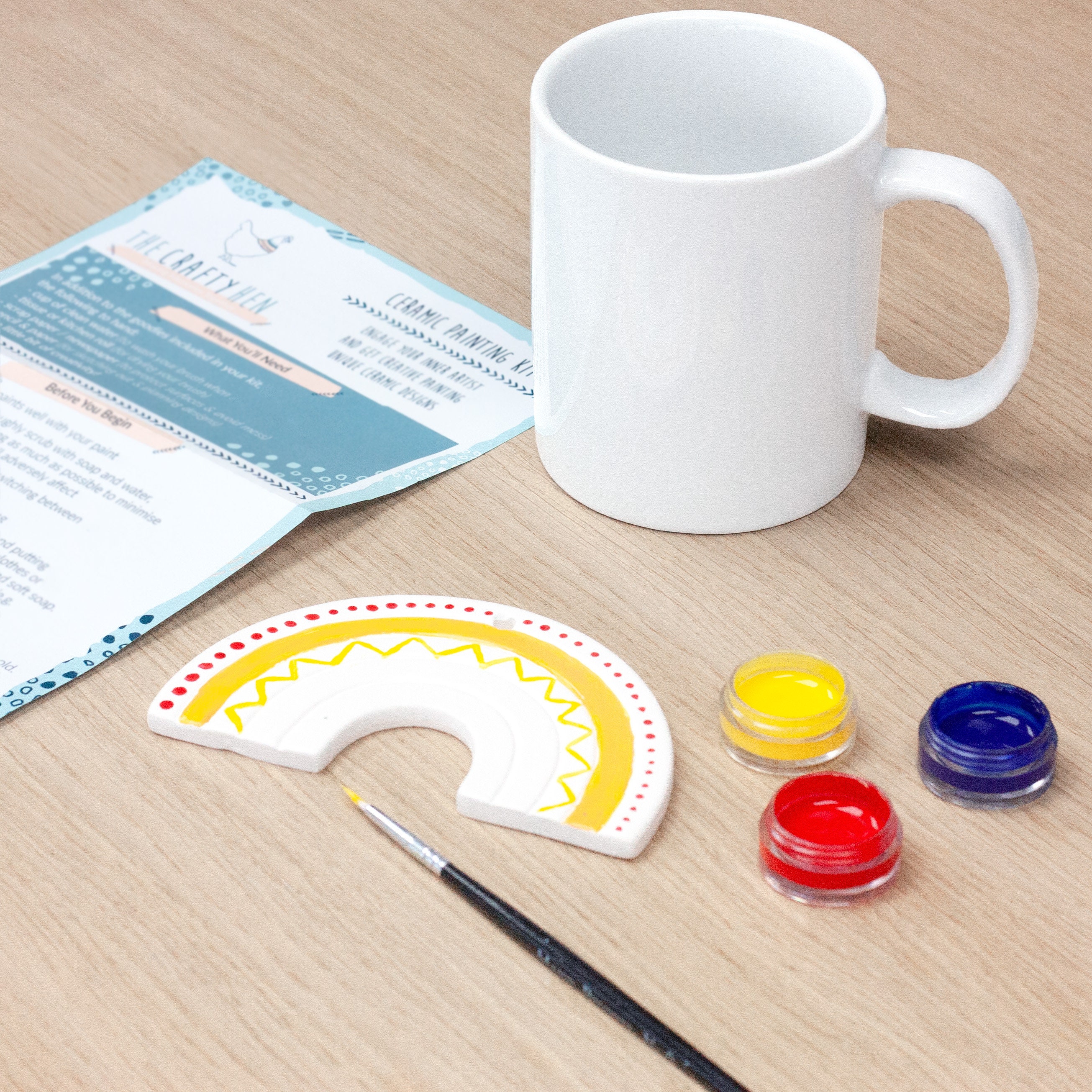 Ceramic Painting Kit | Pottery Painting at Home | Mug Painting Kit ...