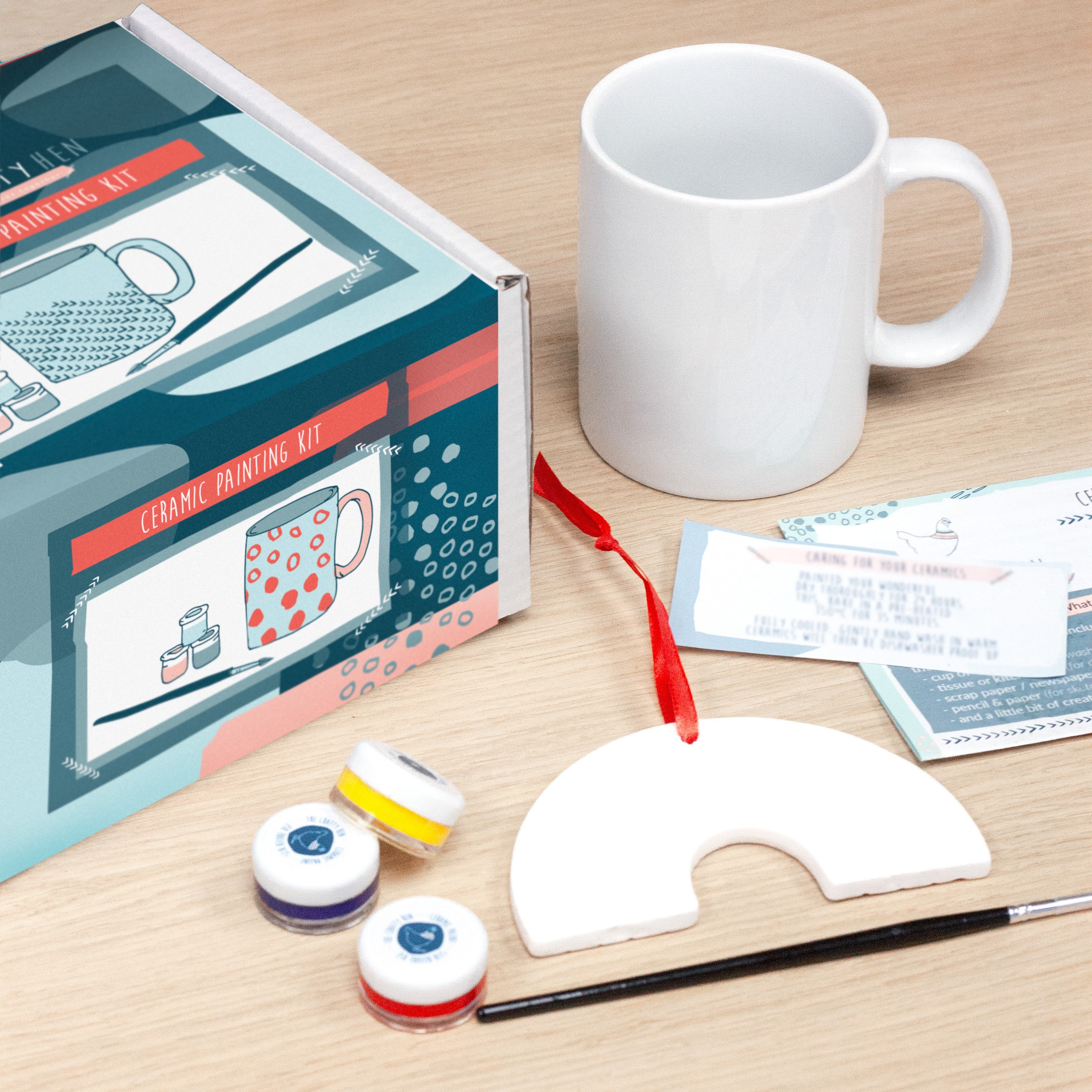 Ceramic Painting Kit | Pottery Painting at Home | Mug Painting Kit ...