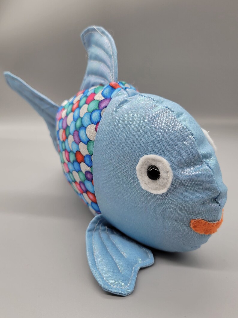 Rainbow Fish Plush Toy - Etsy