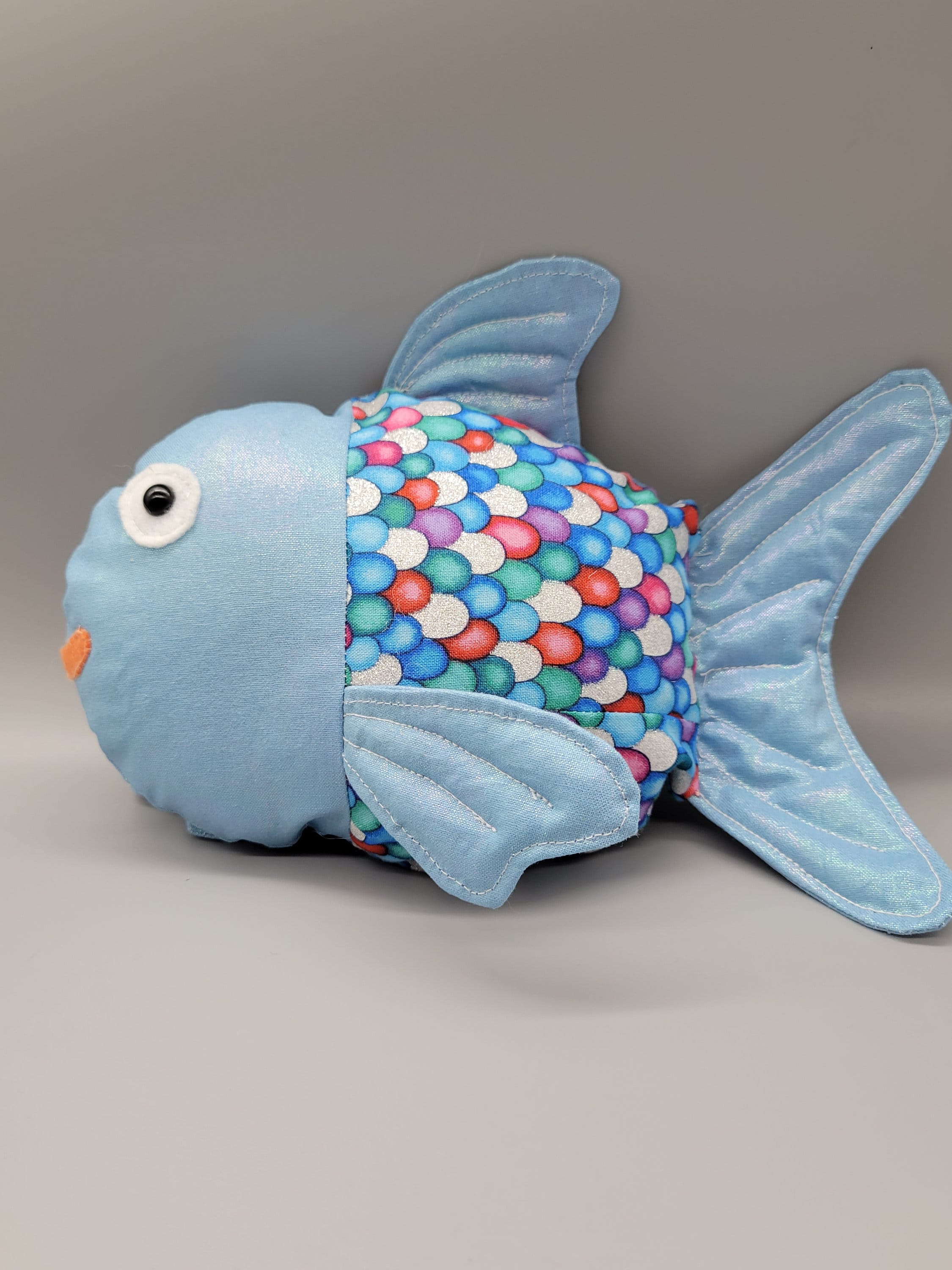 Rainbow Fish Plush Toy - Etsy