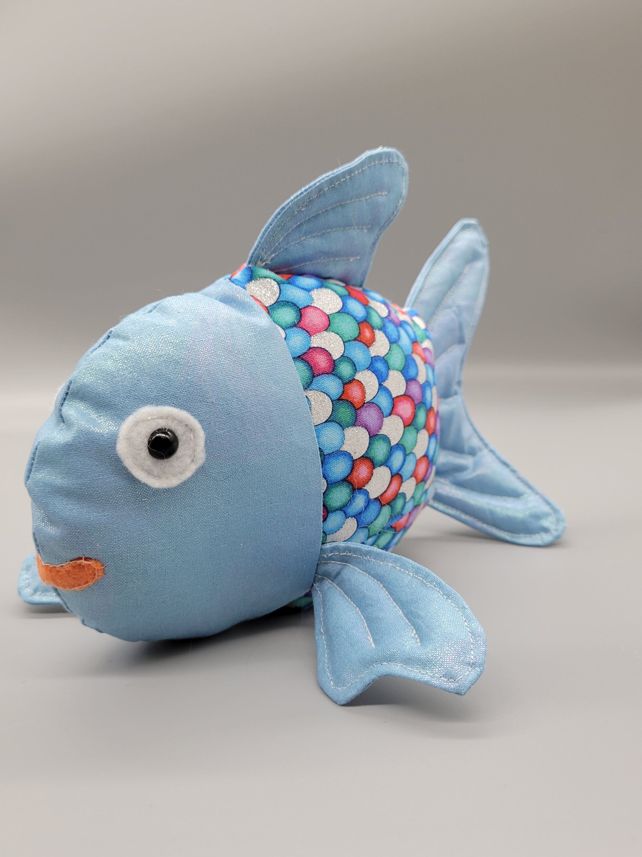 Rainbow Fish Plush Toy - Etsy