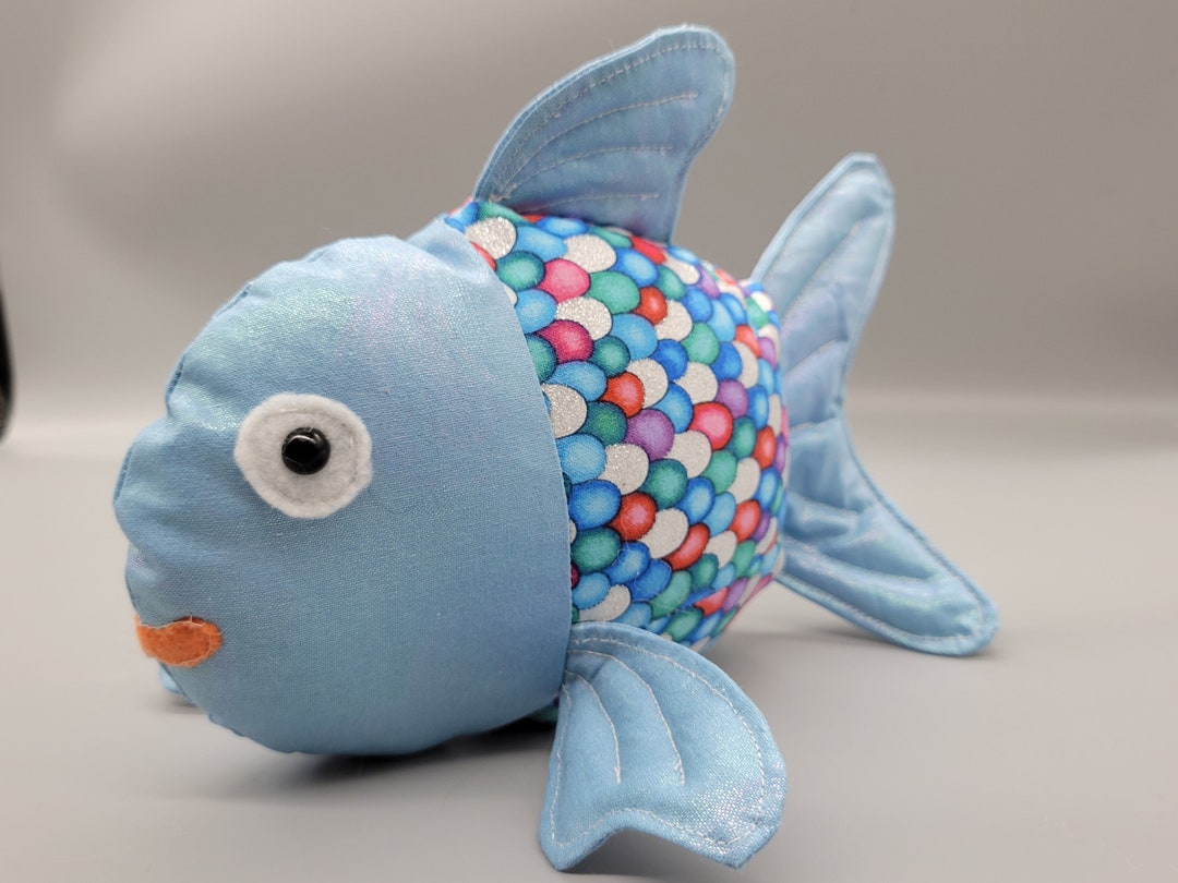Rainbow Fish Plush Toy - Etsy