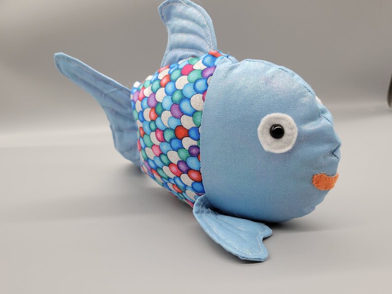 Rainbow Fish Plush Toy - Etsy