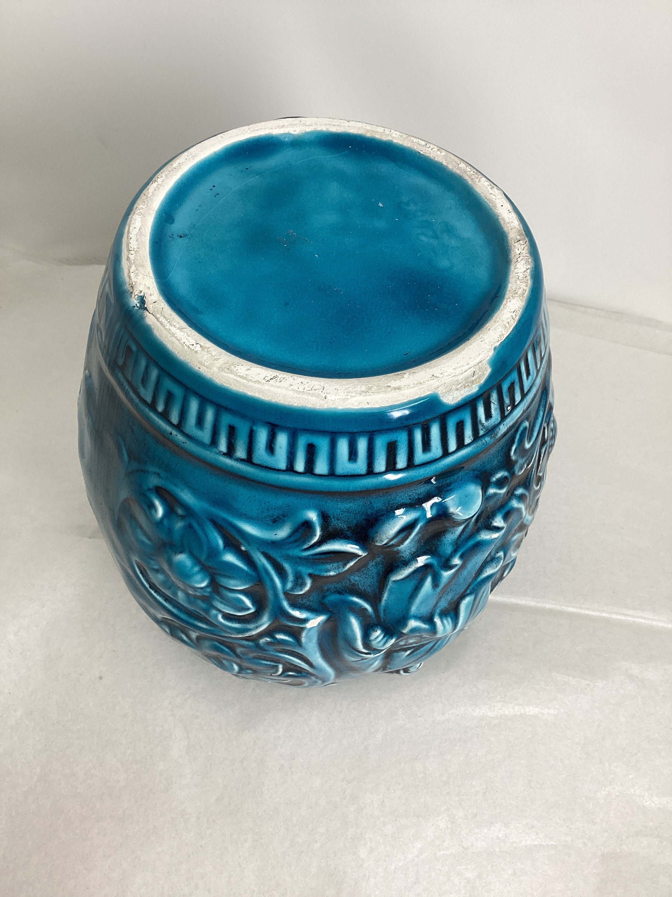 VTG Japanese Turquoise Blue Glaze Porcelain Ginger Jar Vase - Etsy