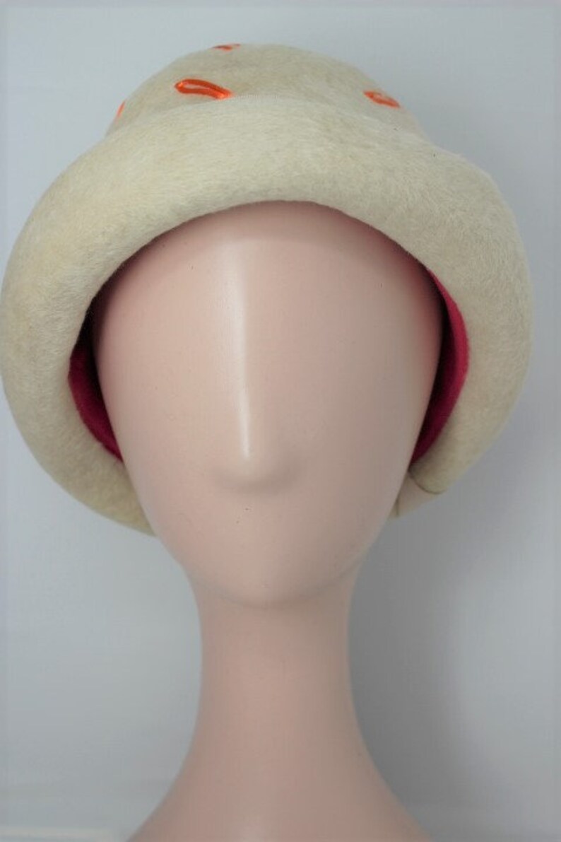 Vintage 1950 1960s Bellini NY Ivory Faux Fur Womens Derby Hat - Etsy