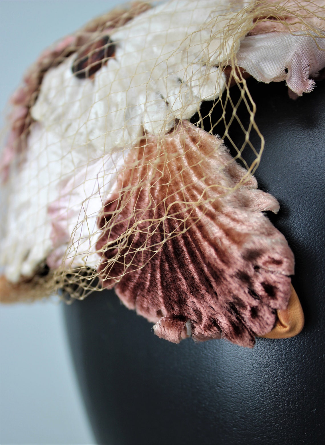 Unique Gorgeous Velvet Shell Theme Shell Hat Caplet - Etsy